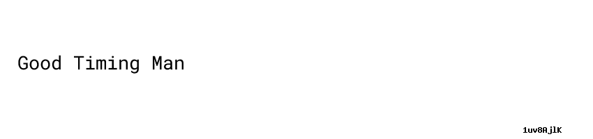 Good Timing Man - Aula Ambiental