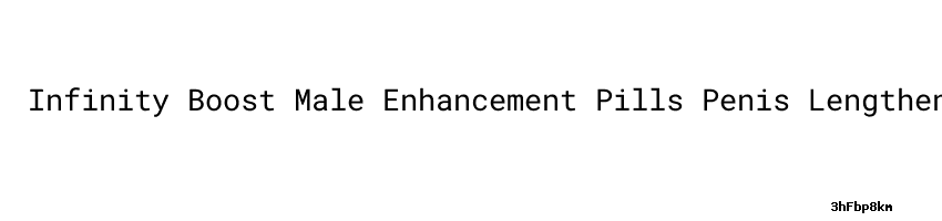 Infinity Boost Male Enhancement Pills Penis Lengthening Surgery - ACTA MANILANA