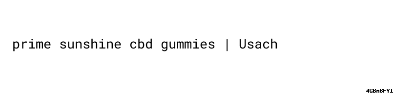 Cbd 500mg Gummies Prime Sunshine Cbd Gummies - Usach