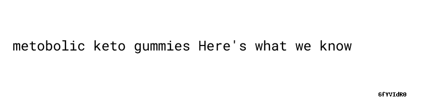 Metobolic Keto Gummies - Best ACV Gummies - Usach