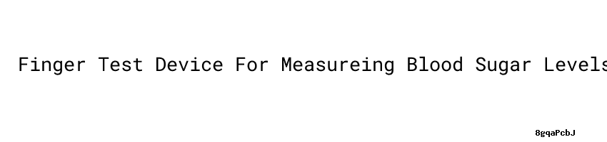 Finger Test Device For Measureing Blood Sugar Levels | Usach