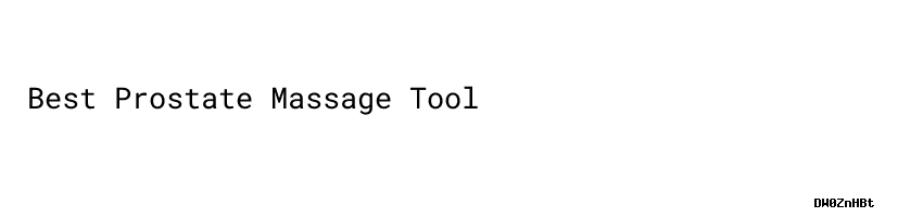 Best Prostate Massage Tool - ACTA MANILANA