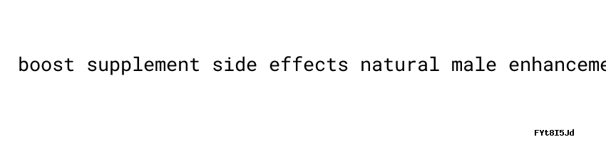 Top Boost Supplement Side Effects - Aula Ambiental