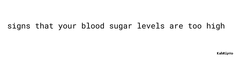 Signs That Your Blood Sugar Levels Are Too High - IIIT-Allahabad