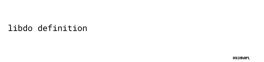 Libdo Definition For 2023 - Usach