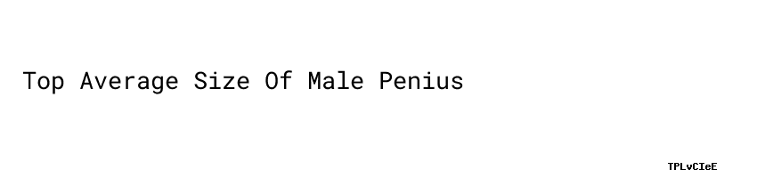 Top Average Size Of Male Penius - Aula Ambiental