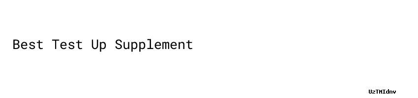 Best Test Up Supplement - ACTA MANILANA