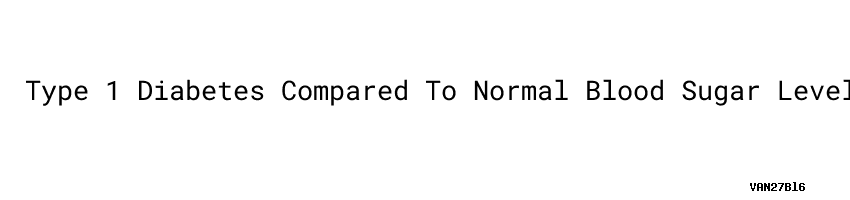 Type 1 Diabetes Compared To Normal Blood Sugar Levels Is 89 Blood Sugar ...