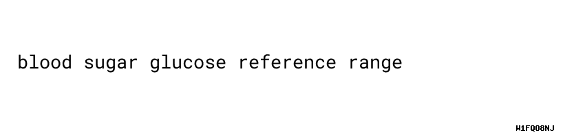 Blood Sugar Glucose Reference Range - Blood Sugar Levels By Species