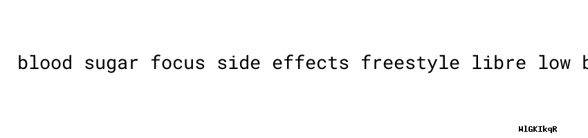 Freestyle Libre Low Blood Sugar - Fasting Blood Sugar - IIIT-Allahabad