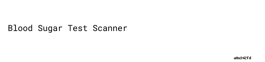 Blood Sugar Test Scanner - Usach