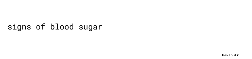 Signs Of Blood Sugar Is Blood Sugar Called Sucrose | Usach
