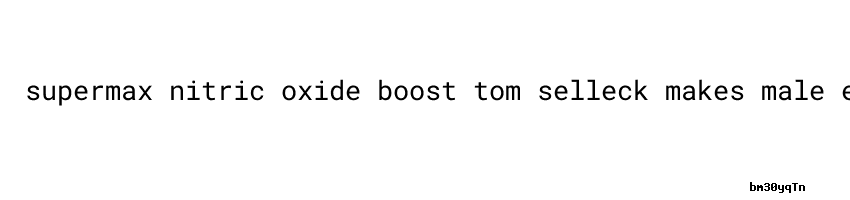 Supermax Nitric Oxide Boost - Usach