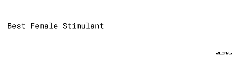 Best Female Stimulant - Usach