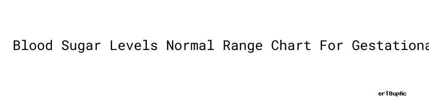 Blood Sugar Levels Normal Range Chart For Gestational Diabetes - Type 2 ...