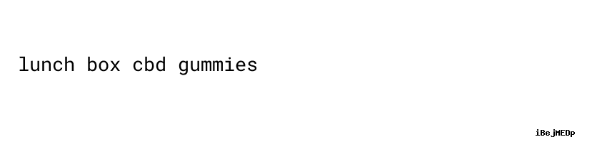 Lunch Box Cbd Gummies ：cbd Gummies Rachel Ray - Usach