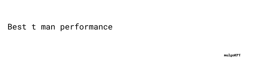 T Man Performance - Usach