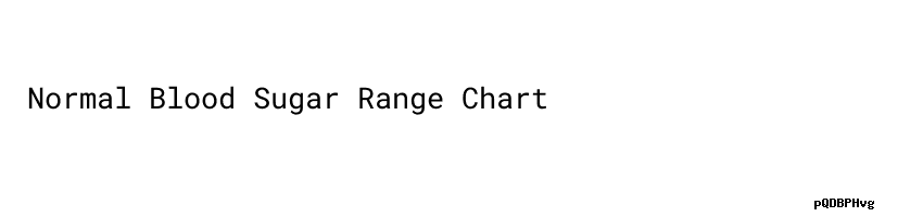 Normal Blood Sugar Range Chart - Healthy Blood Sugar Levels - IIIT ...