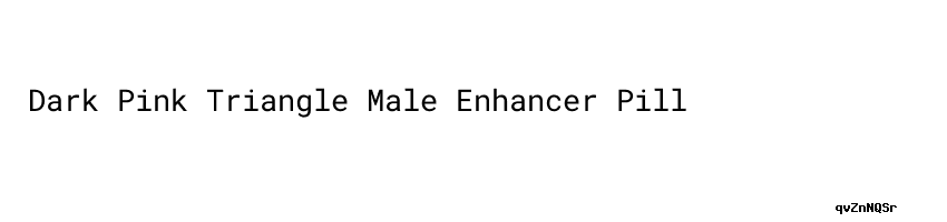 Dark Pink Triangle Male Enhancer Pill - Usach