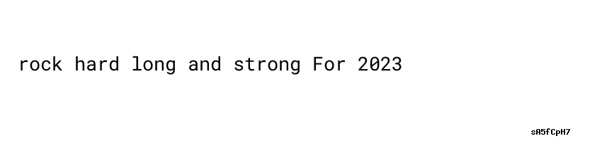 Top Rock Hard Long And Strong - Usach