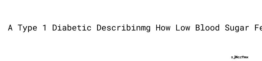 A Type 1 Diabetic Describinmg How Low Blood Sugar Feels | IIIT-Allahabad