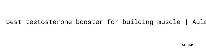 Best Testosterone Booster For Building Muscle - Aula Ambiental