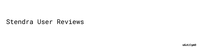 Stendra User Reviews - Usach