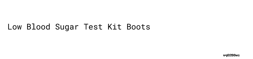 Low Blood Sugar Test Kit Boots - Is 117 High For Blood Sugar