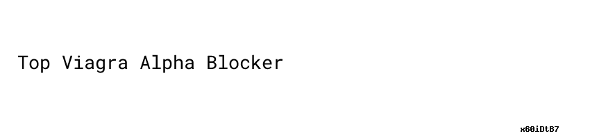 Top Viagra Alpha Blocker - Usach